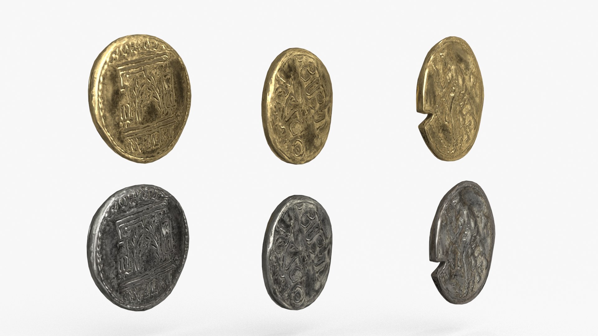 Old Coins 3D - TurboSquid 1559998