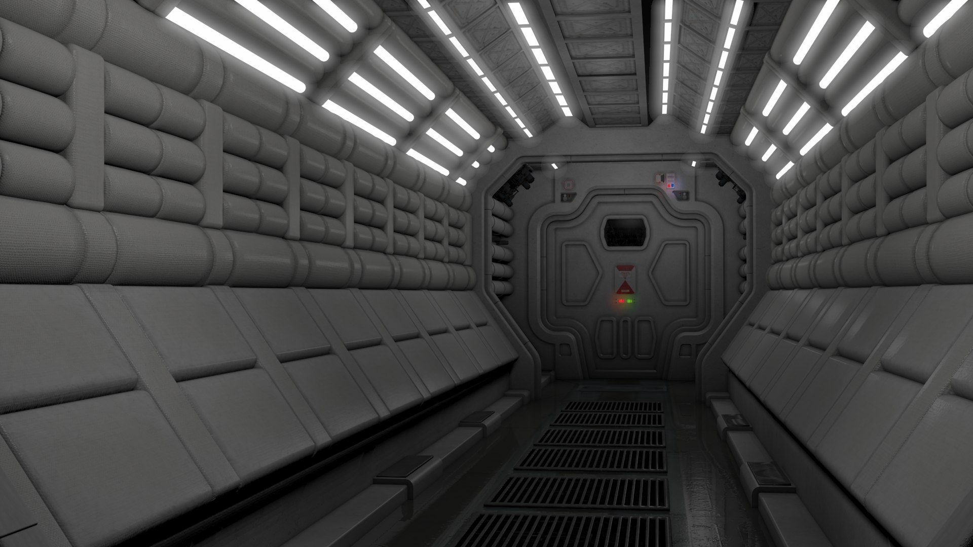 3D Habitation Corridor - TurboSquid 1564742