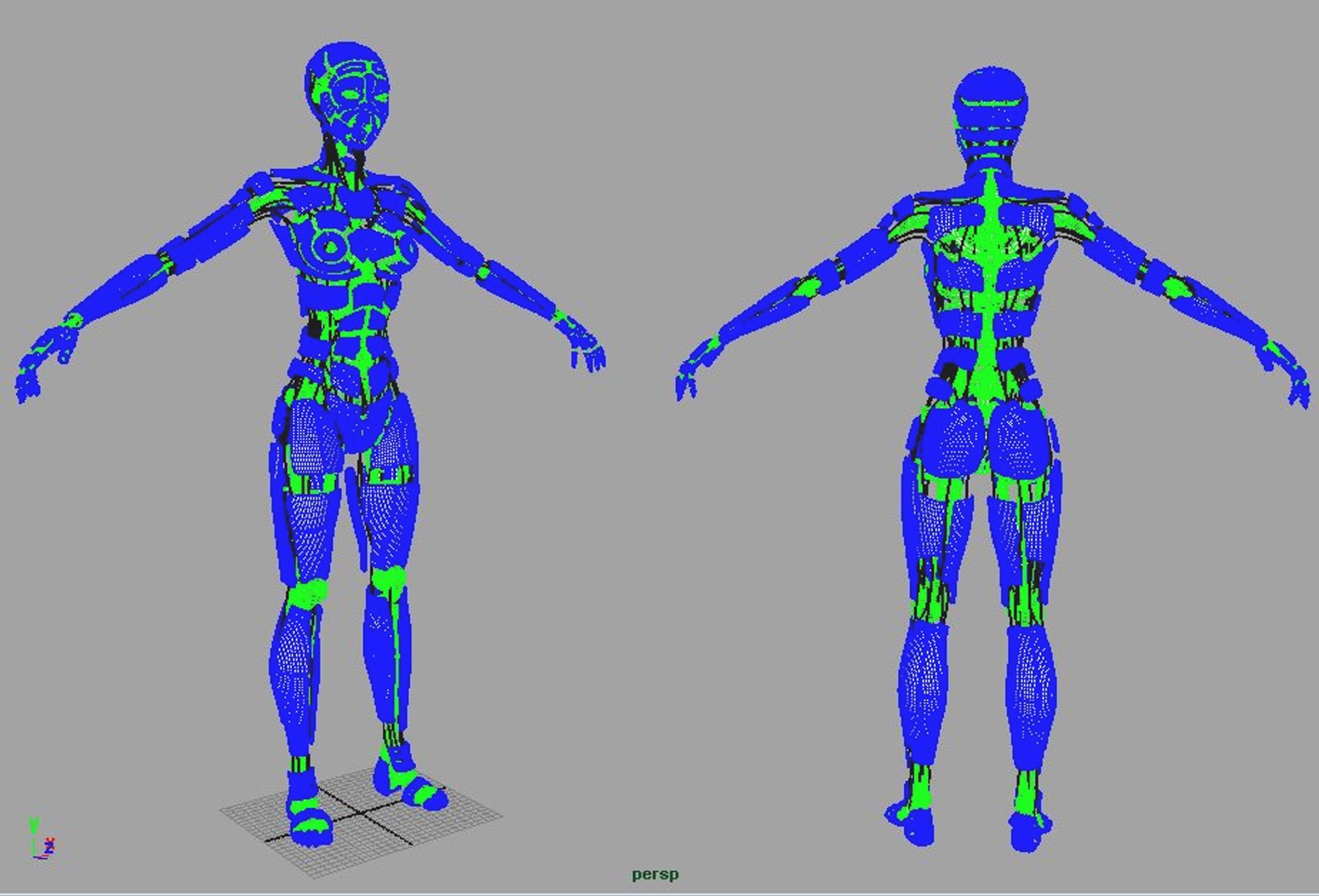 maya female cyborg resolution