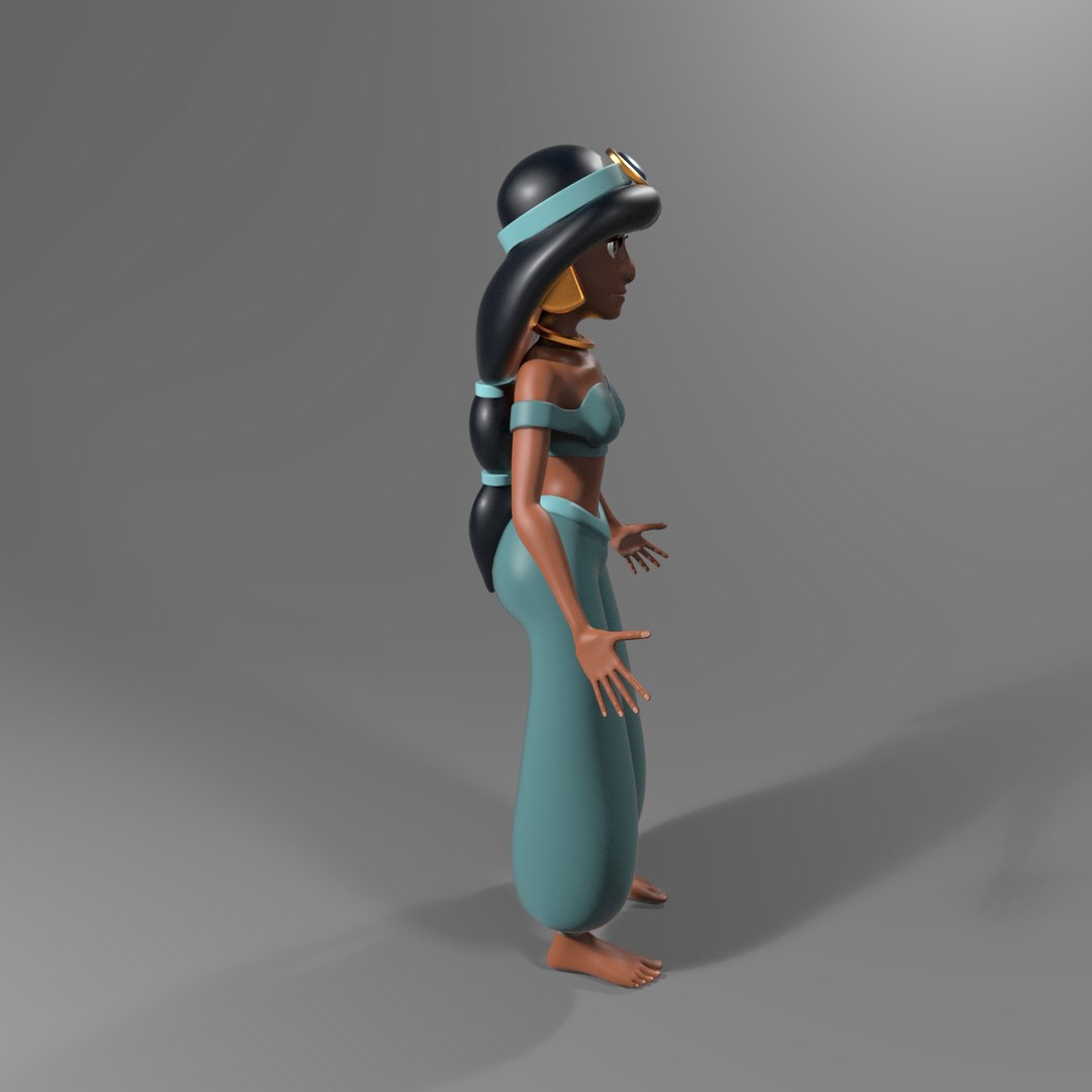 3D Princess Jasmine Rigged Model - TurboSquid 1309483