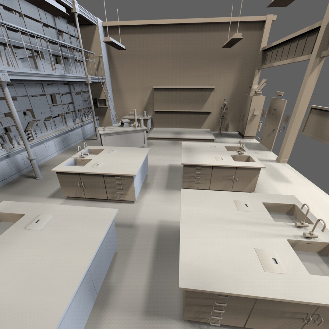 3d School Class Room