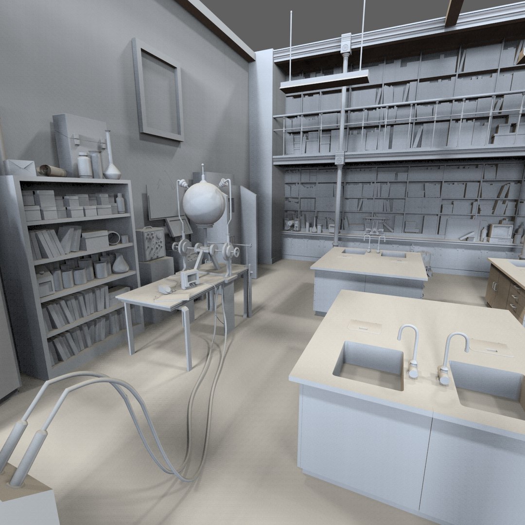 3d School Class Room