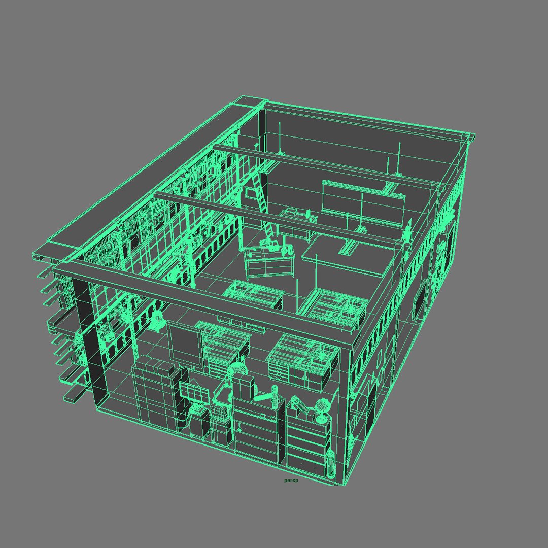 3d School Class Room