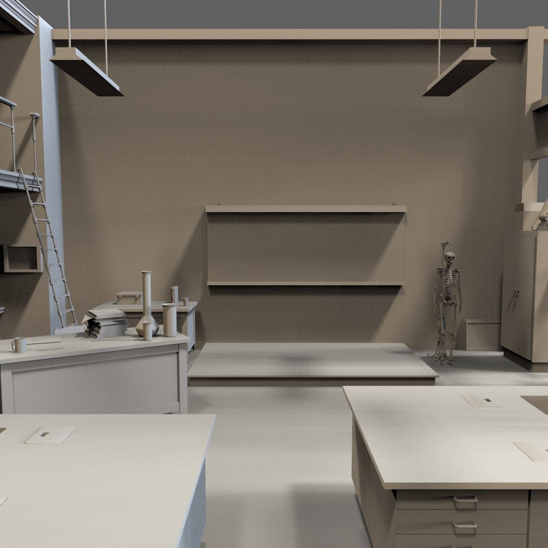 3d School Class Room