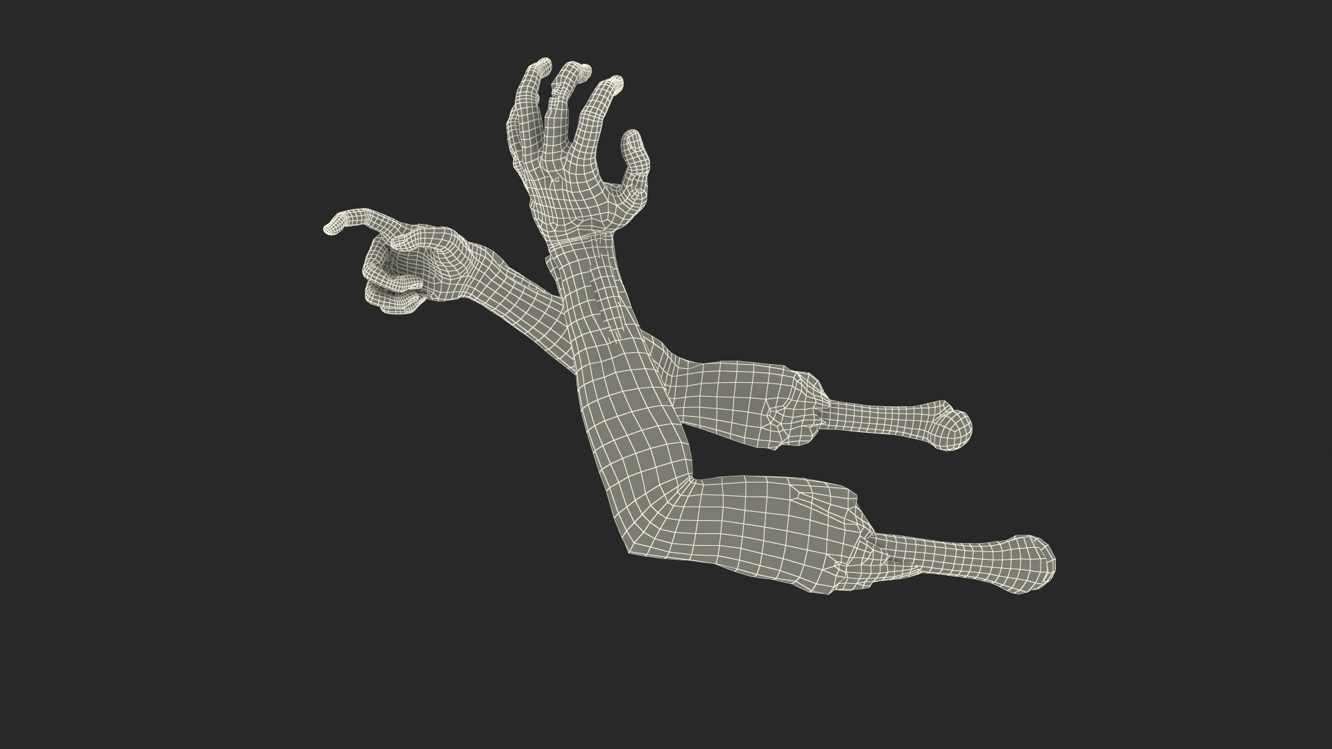 3D horror zombie arms - TurboSquid 1443797