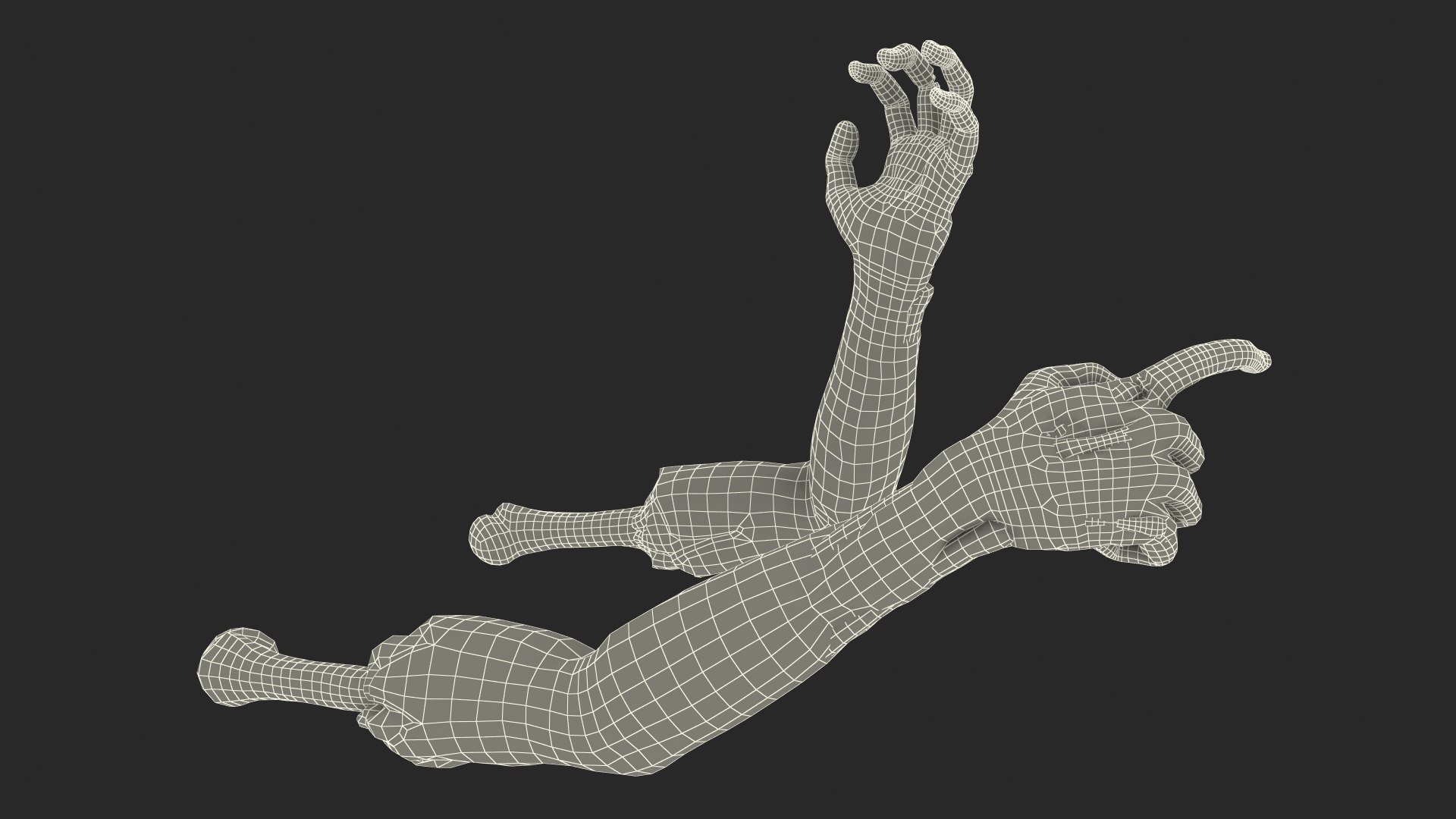 3D horror zombie arms - TurboSquid 1443797