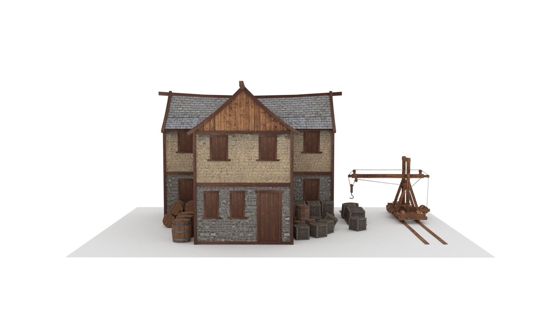 Storage Unit Medieval Model - TurboSquid 1293668