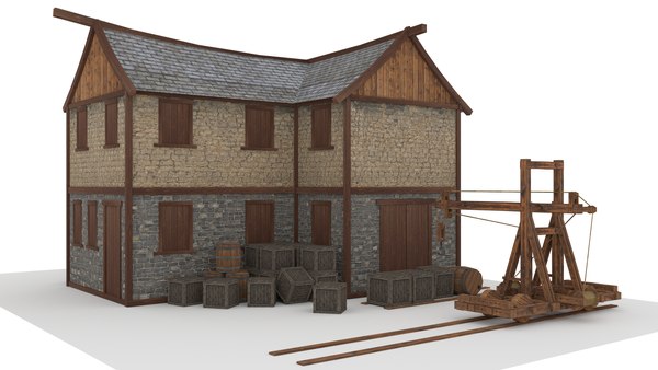 Storage unit medieval model - TurboSquid 1293668