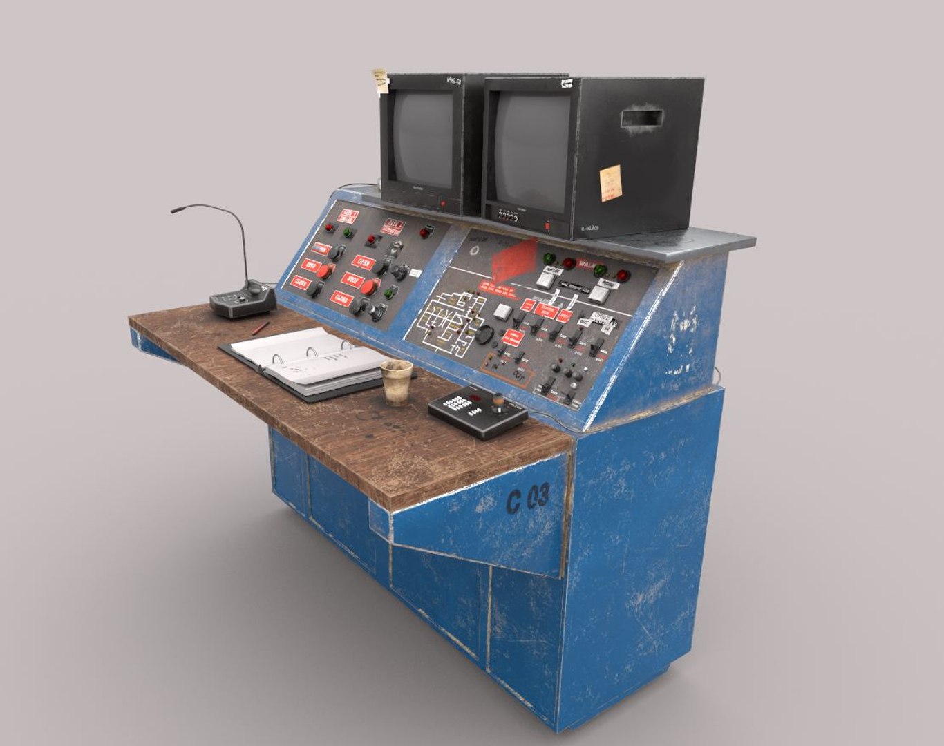 Prison Security Desk Model - TurboSquid 1663841