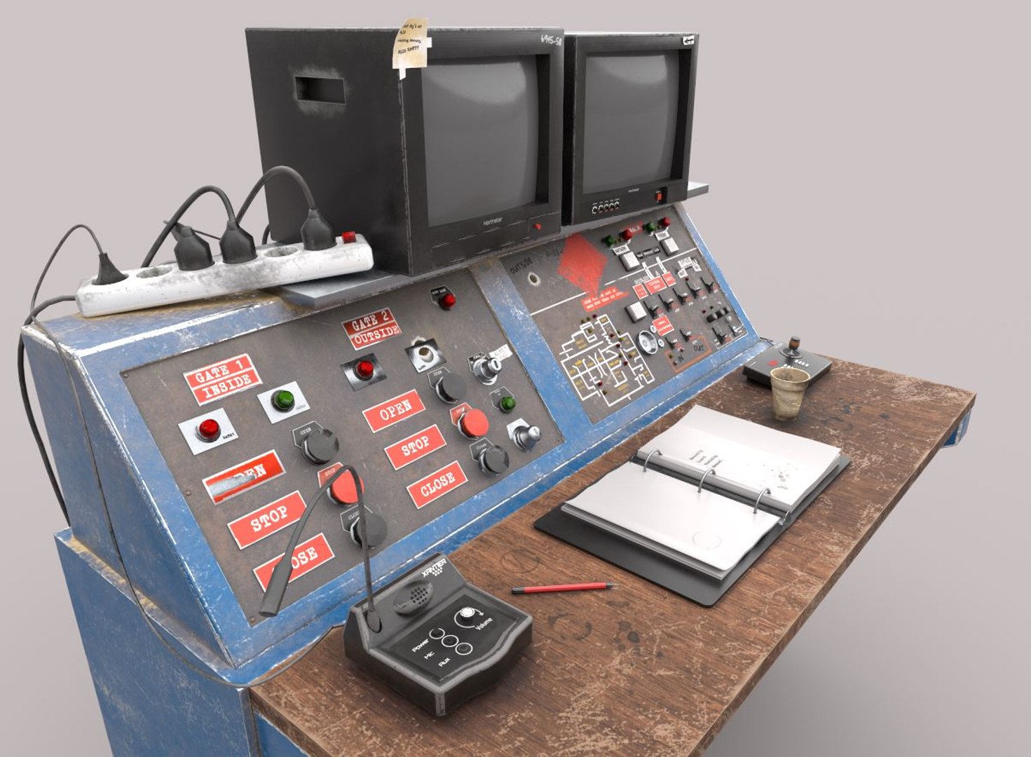 Prison Security Desk Model - TurboSquid 1663841