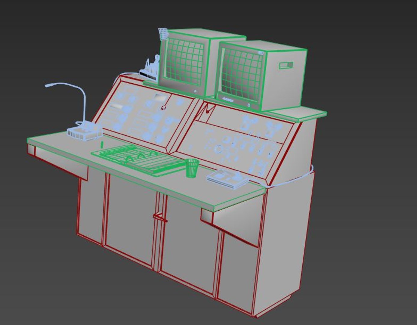 Prison Security Desk Model - TurboSquid 1663841