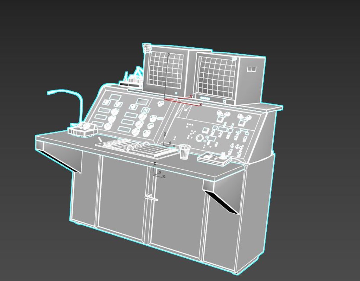 Prison Security Desk Model - TurboSquid 1663841