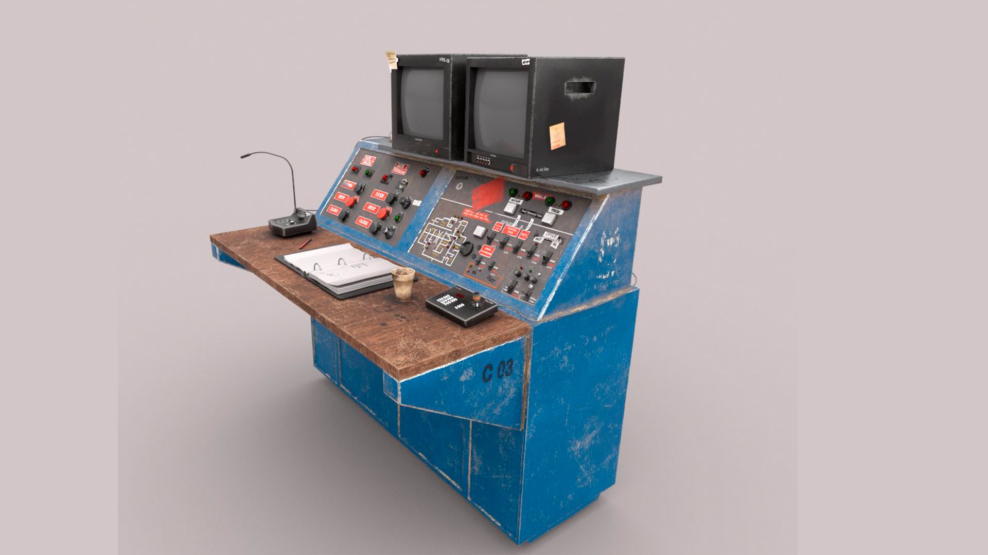 Prison Security Desk Model - TurboSquid 1663841