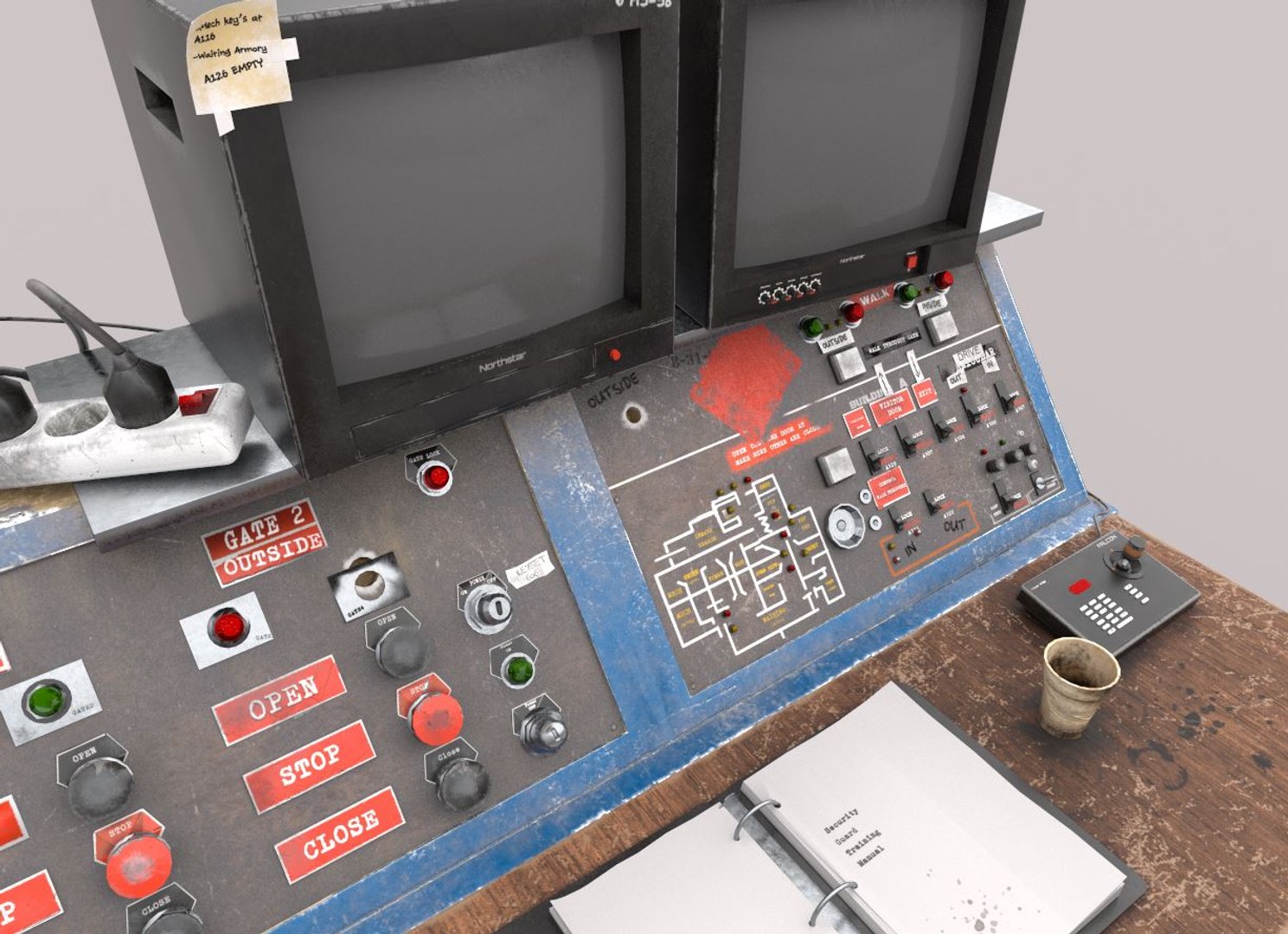 Prison Security Desk Model - TurboSquid 1663841