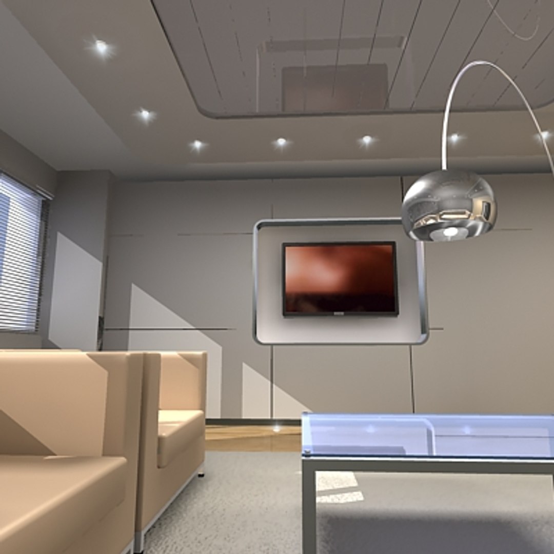 Lounge Lighting 3d Model