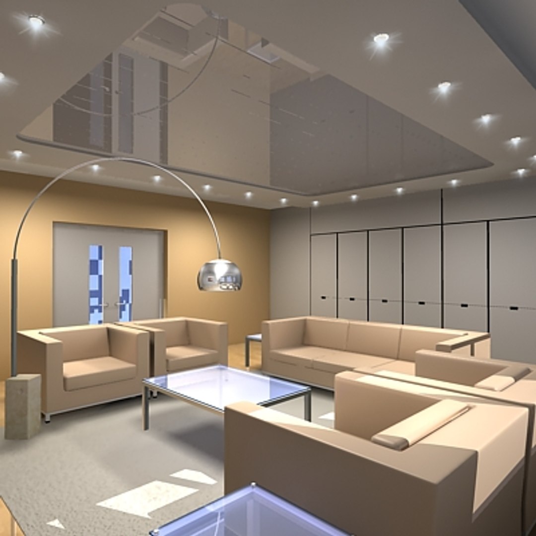 Lounge Lighting 3d Model