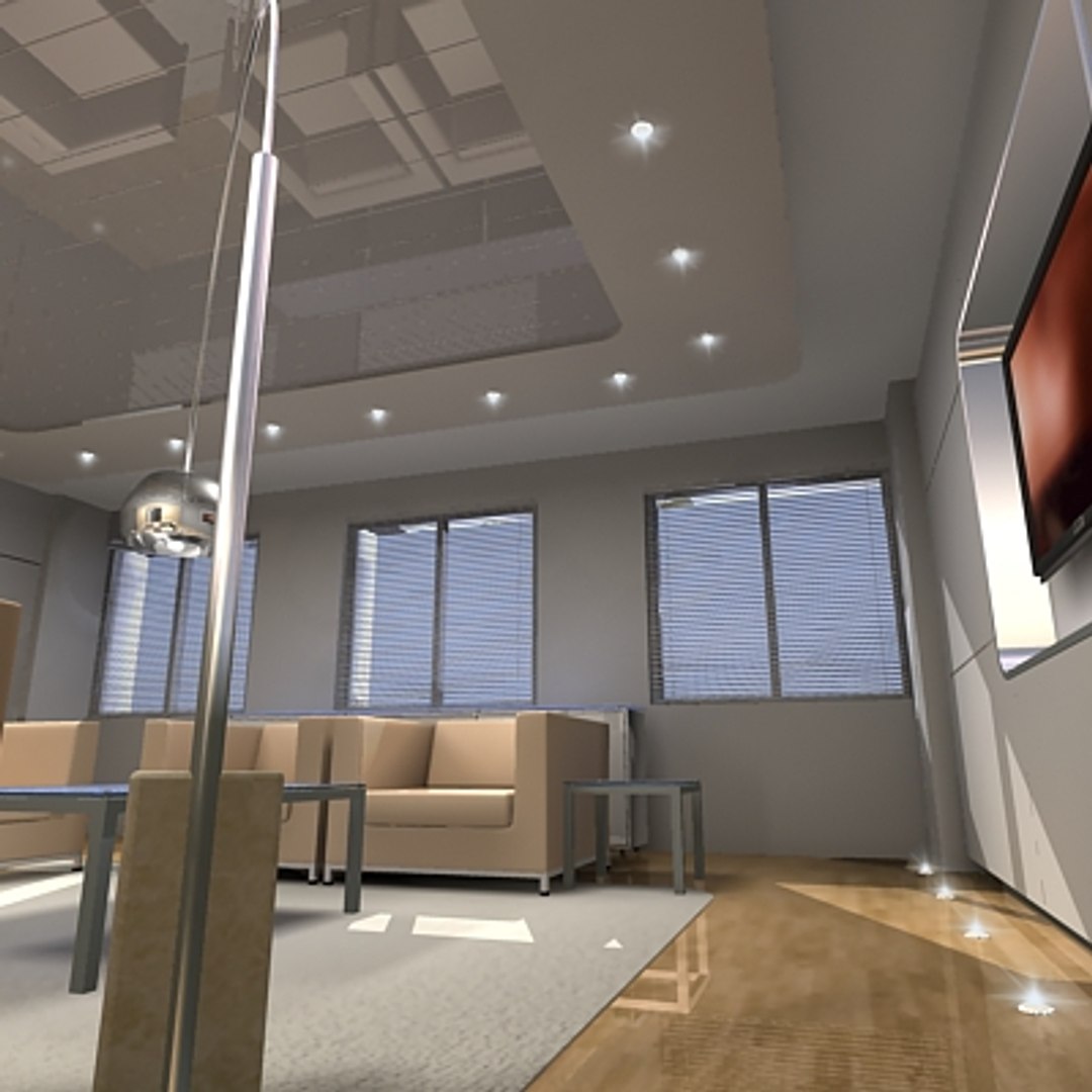 Lounge Lighting 3d Model