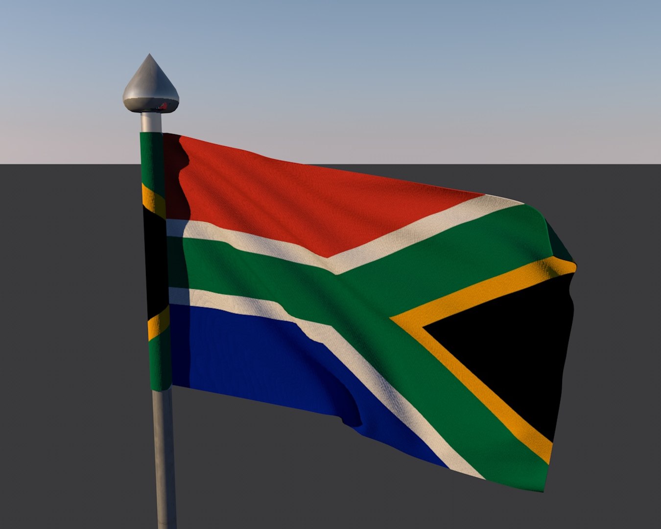 flag south africa 3d 3ds
