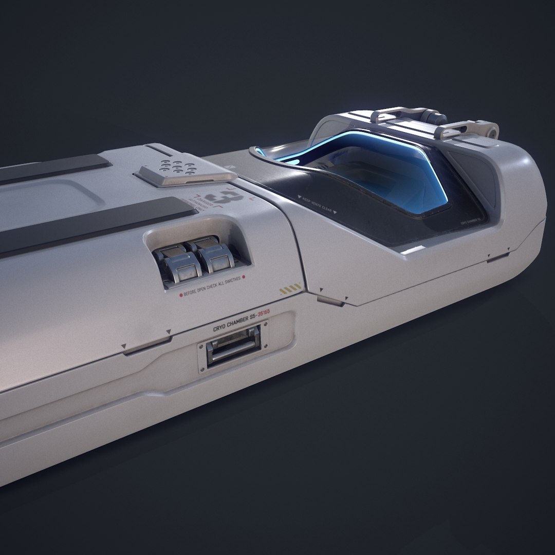 Sci-fi Cryopod 3D - TurboSquid 1217889