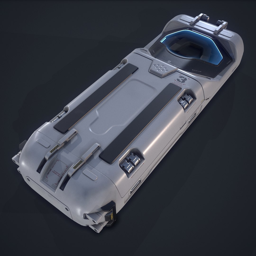 Sci-fi Cryopod 3D - TurboSquid 1217889