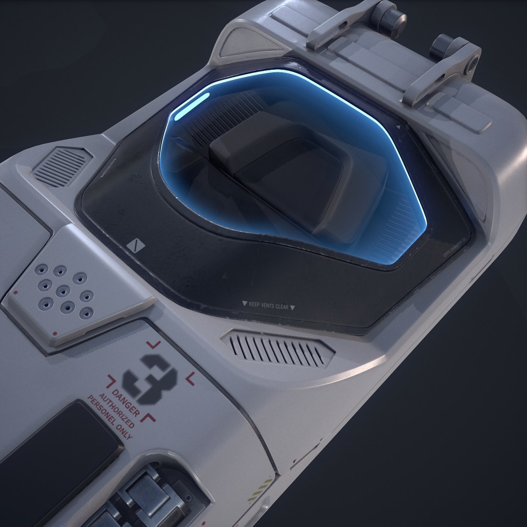 Sci-fi Cryopod 3D - TurboSquid 1217889