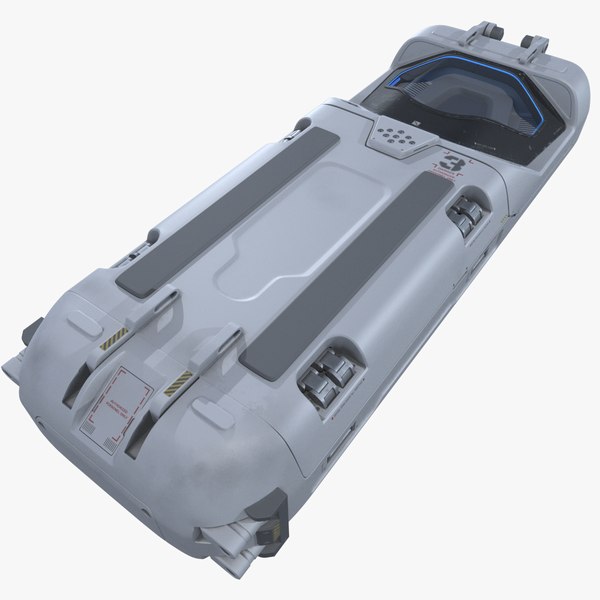 3d sci-fi antimatter container model