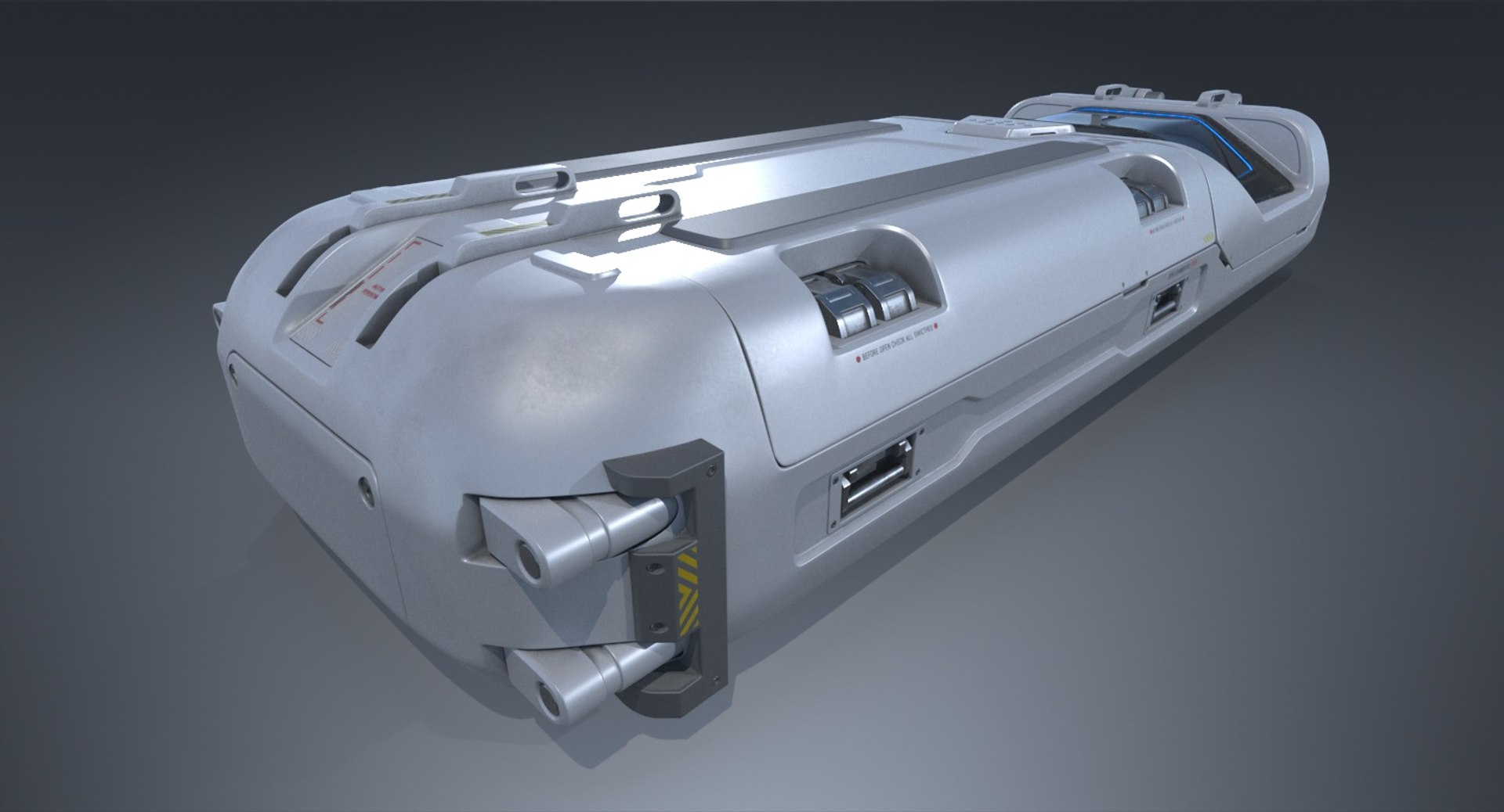 Sci-fi Cryopod 3D - TurboSquid 1217889