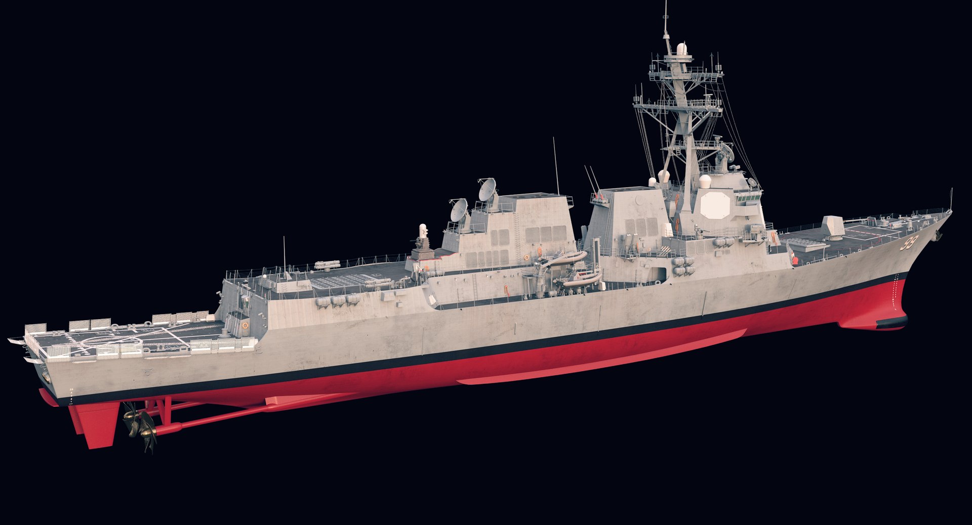 Uss Farragut 3d Max