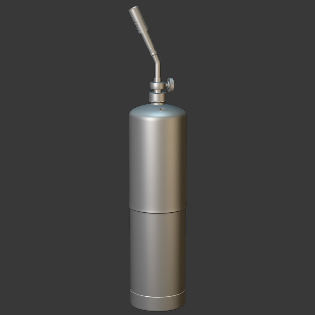 3d Model Propane Torch Tank