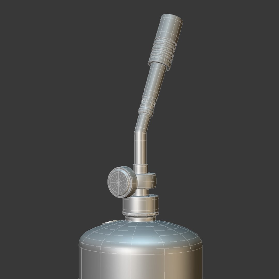 3d Model Propane Torch Tank