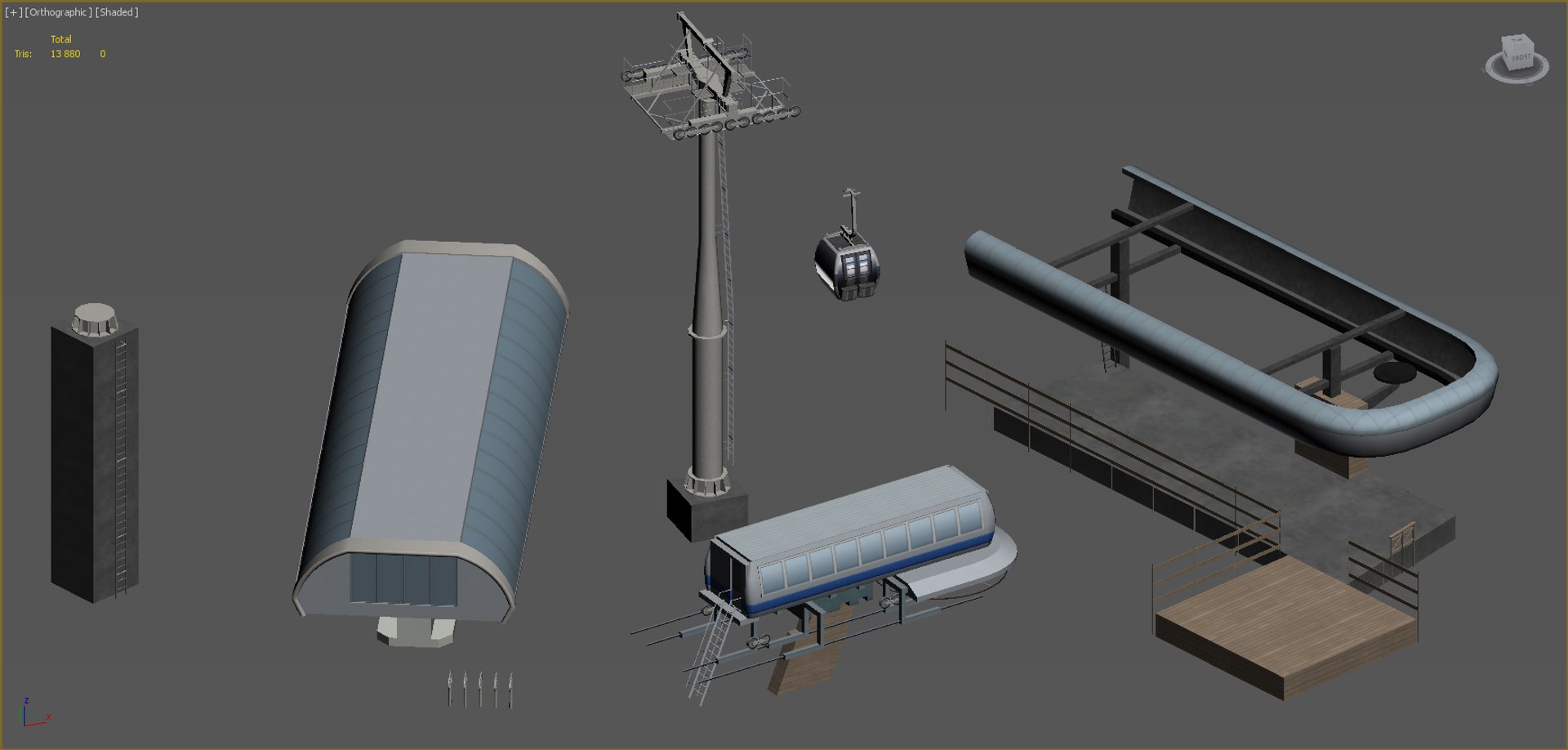 3d Ropeway Station Ready
