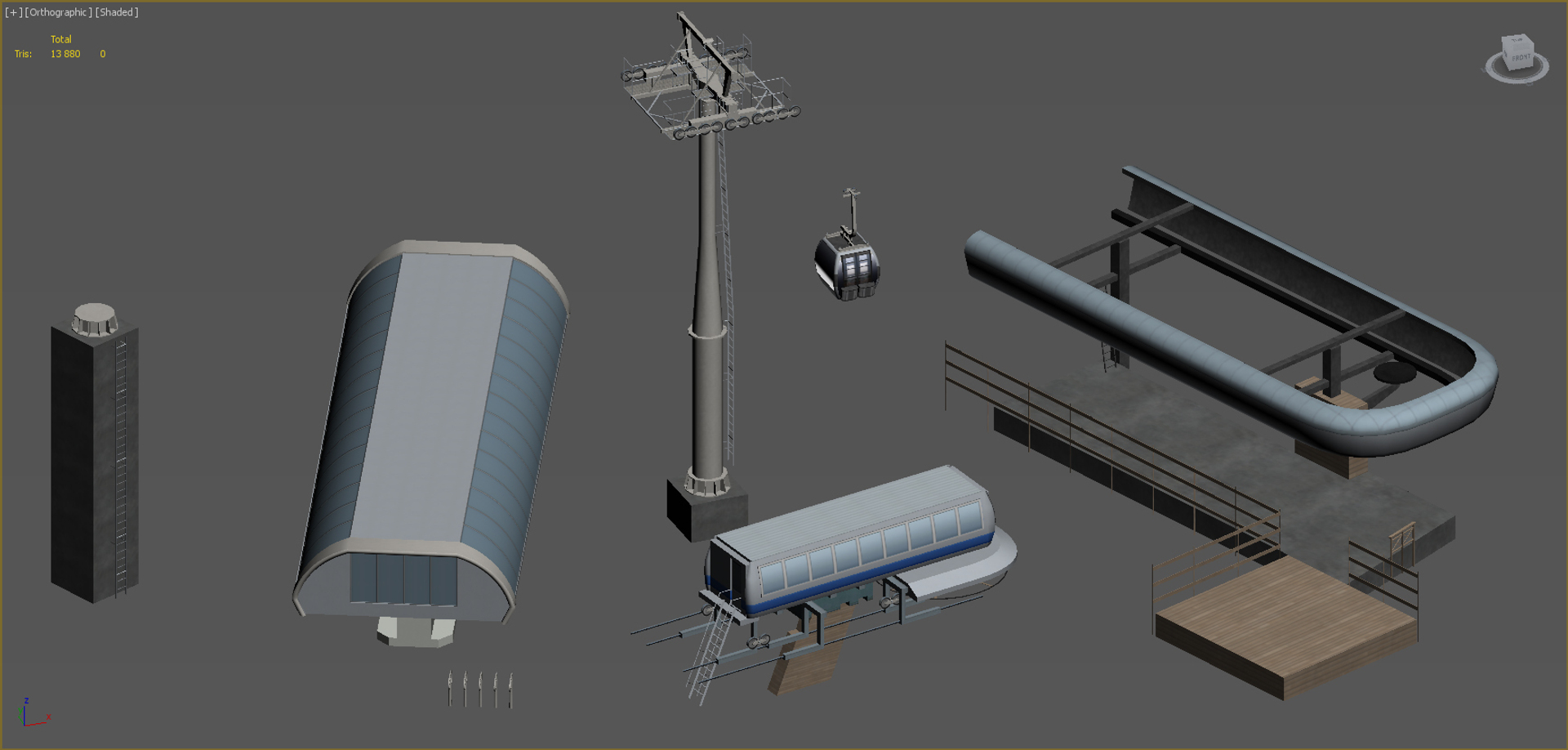 3d ropeway station ready