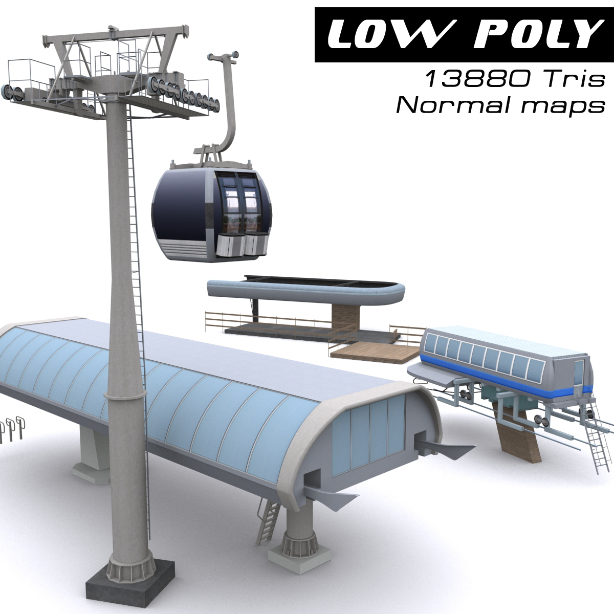 3d ropeway station ready