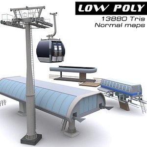 3D Cableway Models | TurboSquid