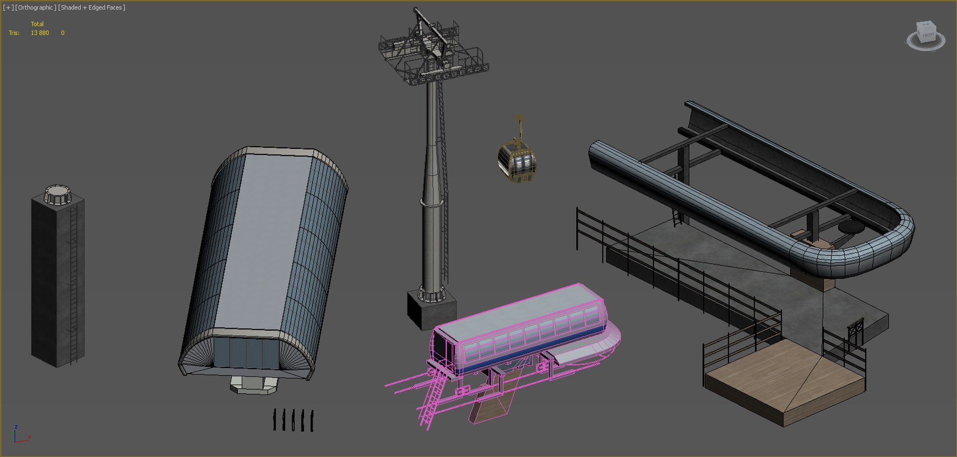 3d Ropeway Station Ready