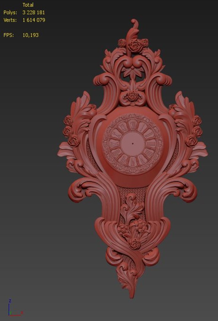 3D Clock Face - TurboSquid 1417669