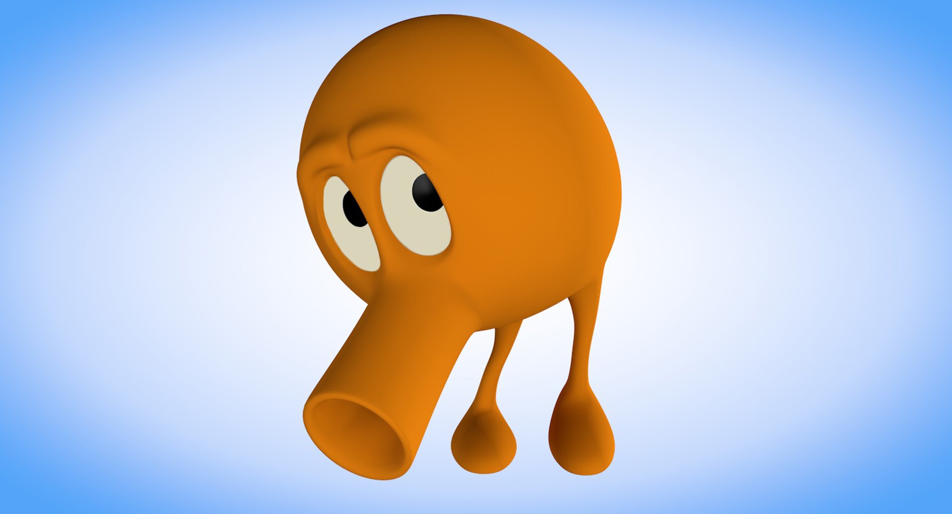 Rigged Qbert 3d 3ds
