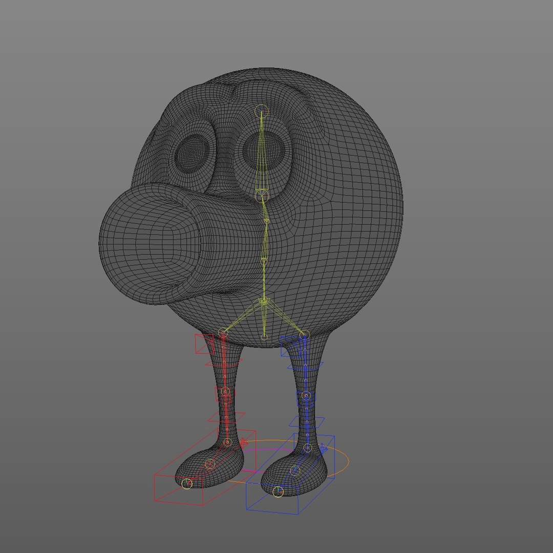 Rigged Qbert 3d 3ds