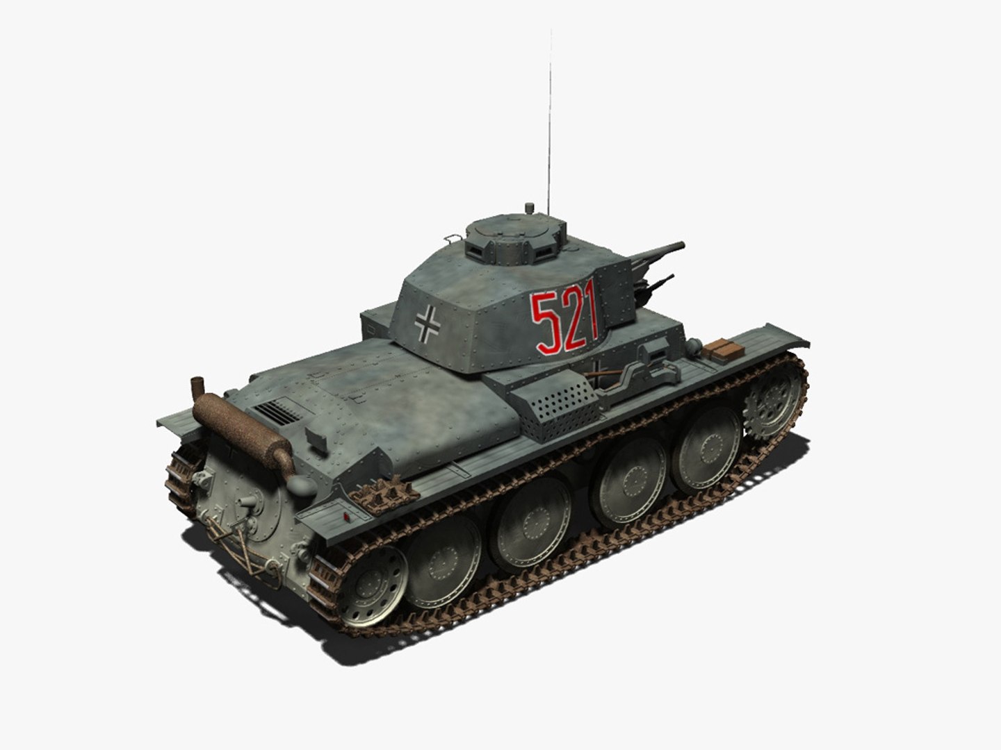 3d 38 T Tank Armor