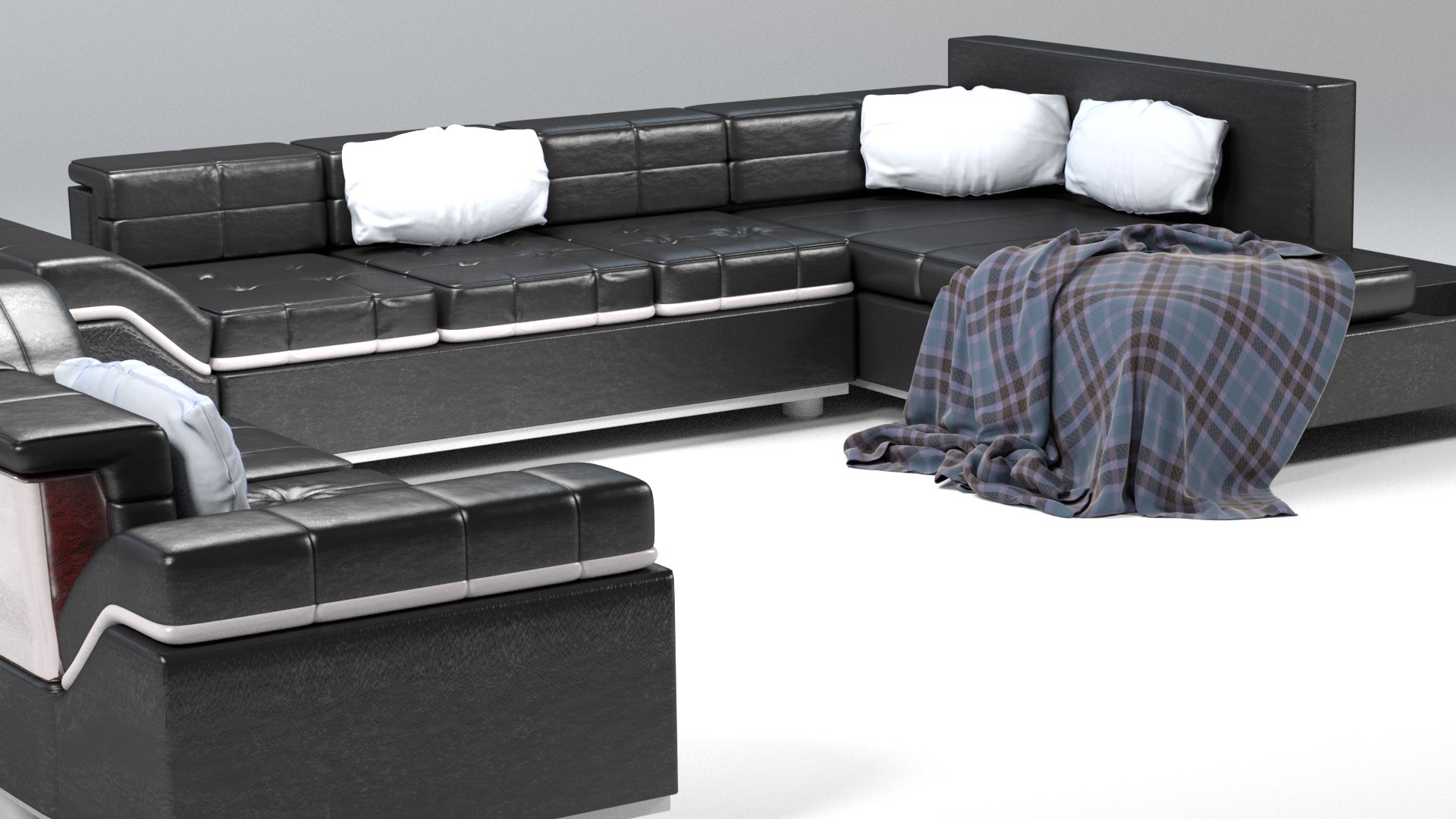 3d sofa architectural model