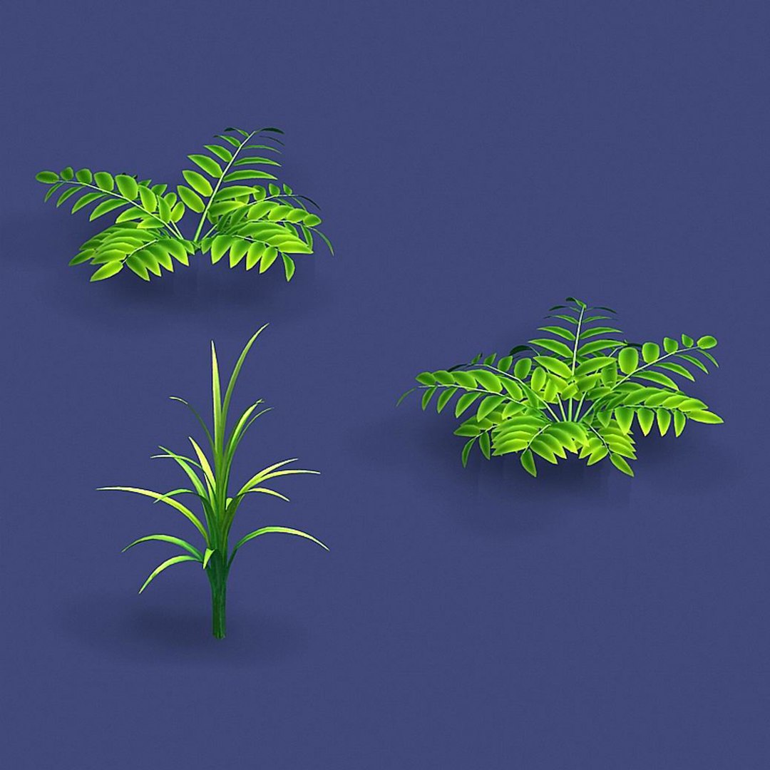 3D Model Weeds - Small Plants - TurboSquid 1449682