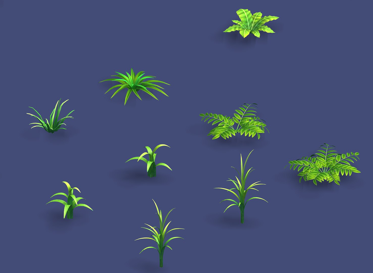 3D Model Weeds - Small Plants - TurboSquid 1449682