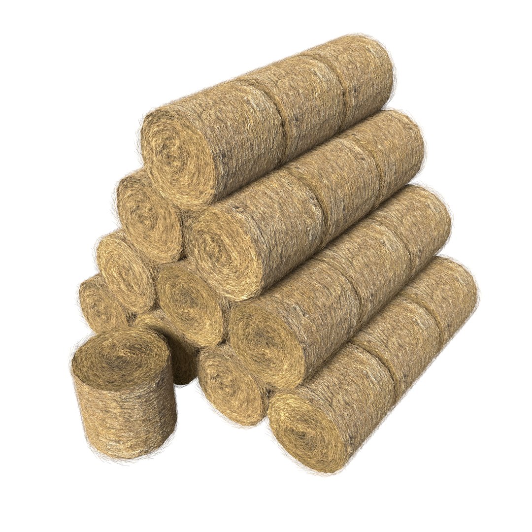 3D Roll Straw Hay Model - TurboSquid 1577941