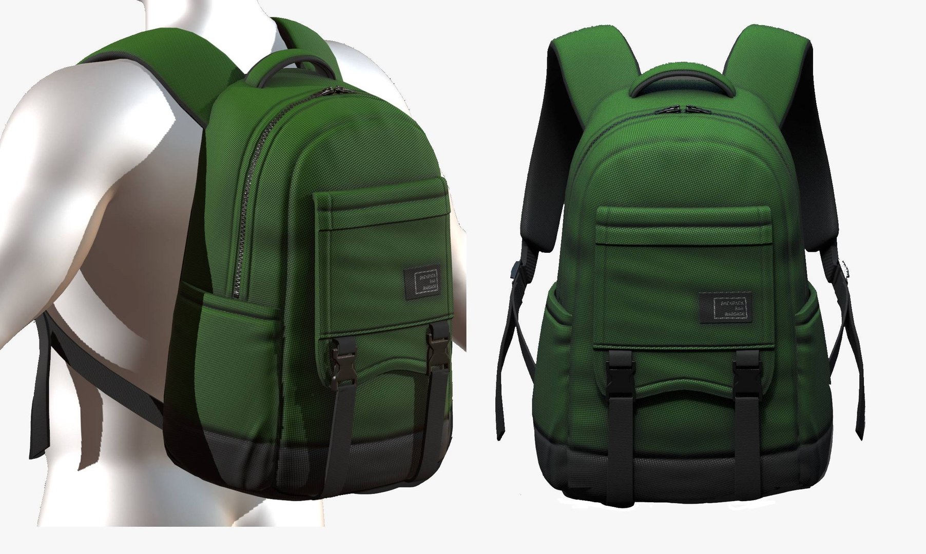 3D Bag Backpack Model - TurboSquid 1578537