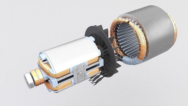 Rotor electric motor model - TurboSquid 1679893