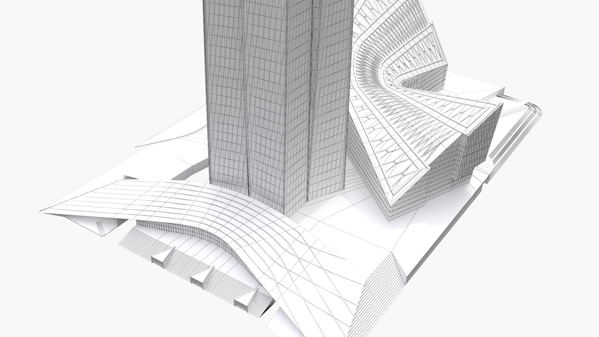 3D Lakhta Tower Model - TurboSquid 1497861