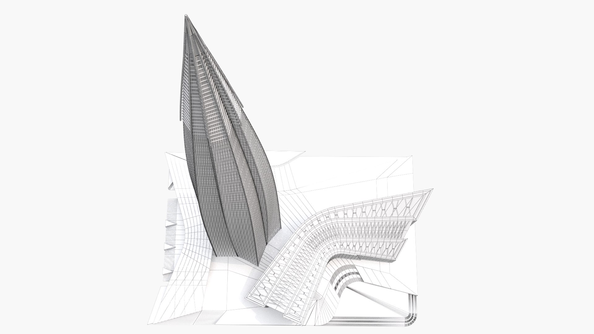 3D Lakhta Tower Model - TurboSquid 1497861