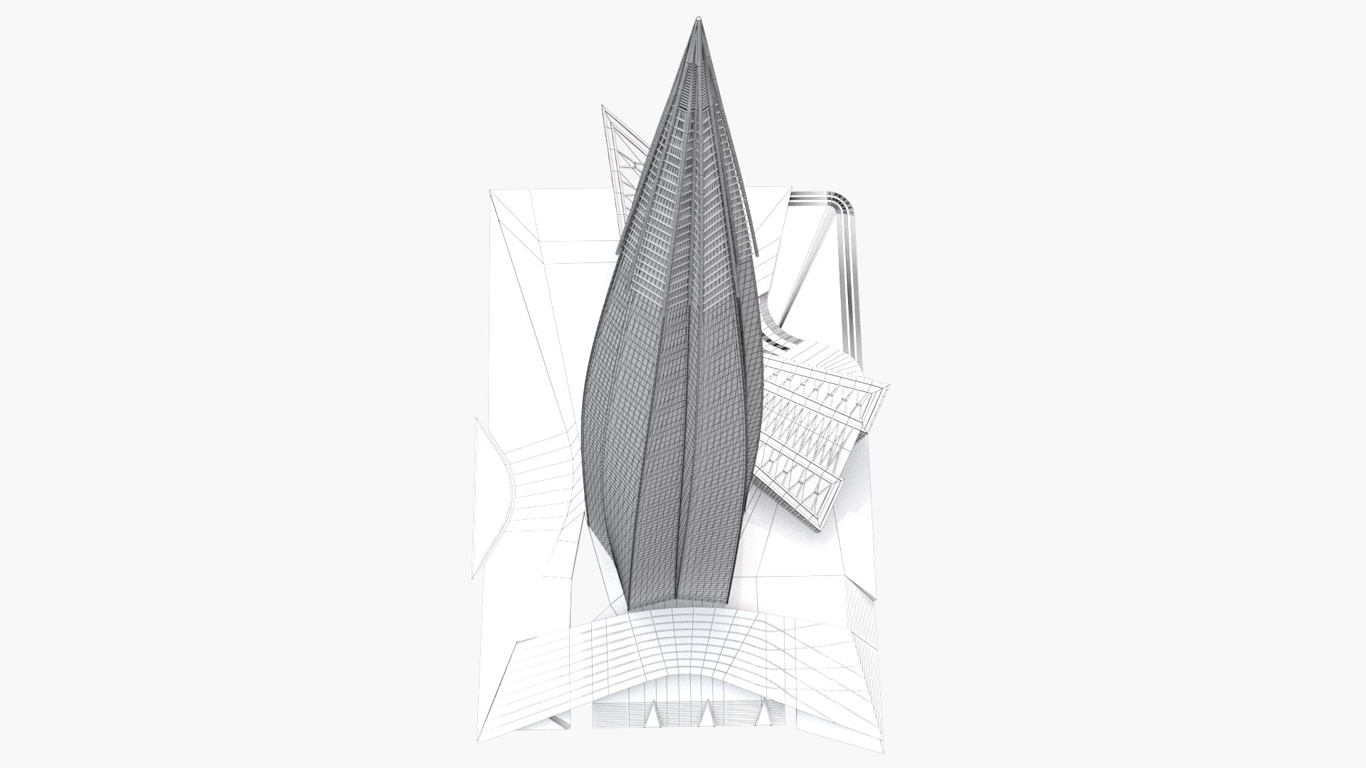 3D Lakhta Tower Model - TurboSquid 1497861