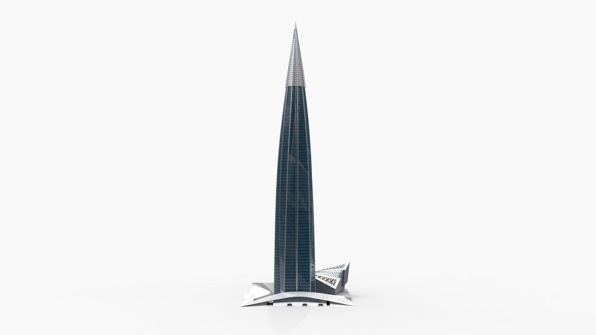 3D Lakhta Tower Model - TurboSquid 1497861