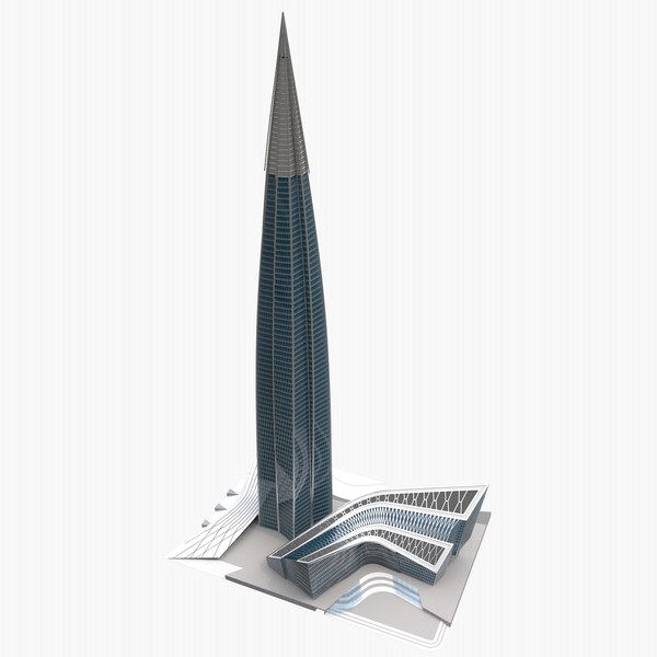 3D модель Лахтинская башня - TurboSquid 1497861